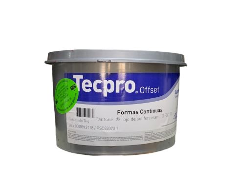 TINTA PARA PRENSA OFFSET COLOR ROJO DE SOL FORCOSAN CLAVE 3 FOC 70 CON