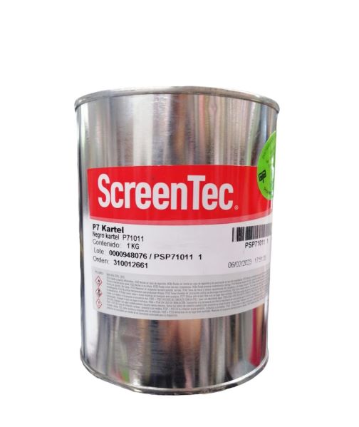 NEGRO KARTEL TINTA 1 KG P7 1011, PARA PAPEL, CARTON, MADERA, PLASTICOS