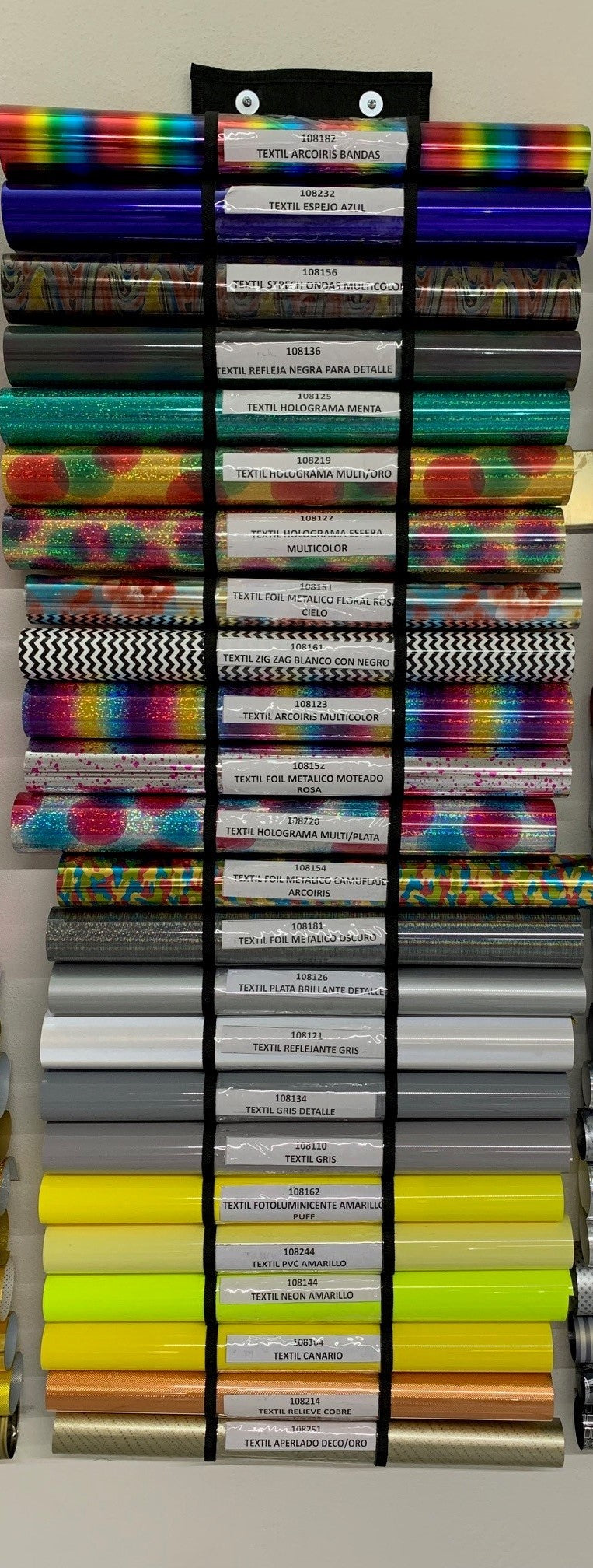VINIL TEXTIL BLANCO SUBLIMABLE RESPALDO METALICO 50 CMS X 1.0 MT.