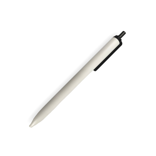 BOLIGRAFO (PLUMA) KLIK BLANCO CON TAPON NEGRO