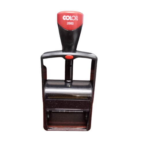 FECHADOR COLOP 2660 MEDIDA 37 x 58 MM TINTA NEGRO AUTOENTINTABLE