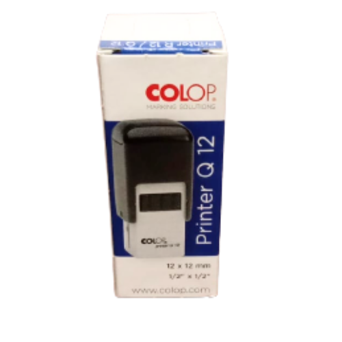 SELLO COLOP R 12 REDONDO MEDIDA 12 MM TINTA NEGRO AUTOENTINTABLE