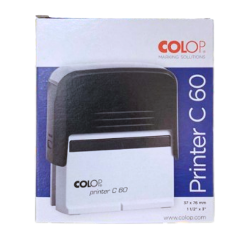 SELLO COLOP C 60 MEDIDA 37 X 76 MM TINTA NEGRO AUTOENTINTABLE
