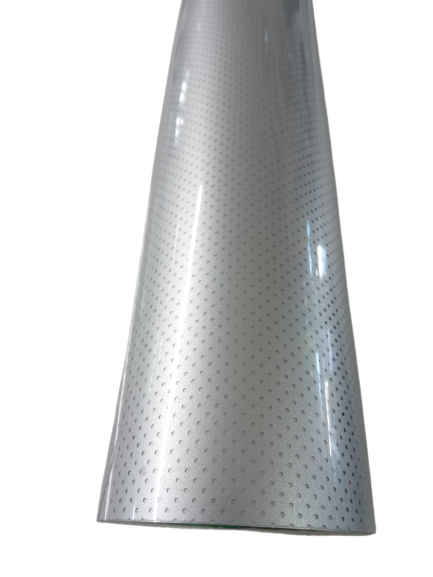 VINIL TEXTIL MICROPERFORADO PLATA 50 CMS X 1.0 MT.