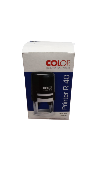 SELLO COLOP R 40 REDONDO MEDIDA 40 MM TINTA NEGRO AUTOENTINTABLE