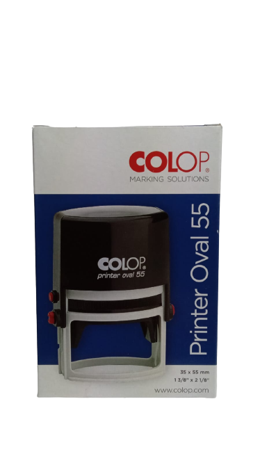 SELLO COLOP OVAL 55 MEDIDA 35 X 55 MM TINTA NEGRO AUTOENTINTABLE